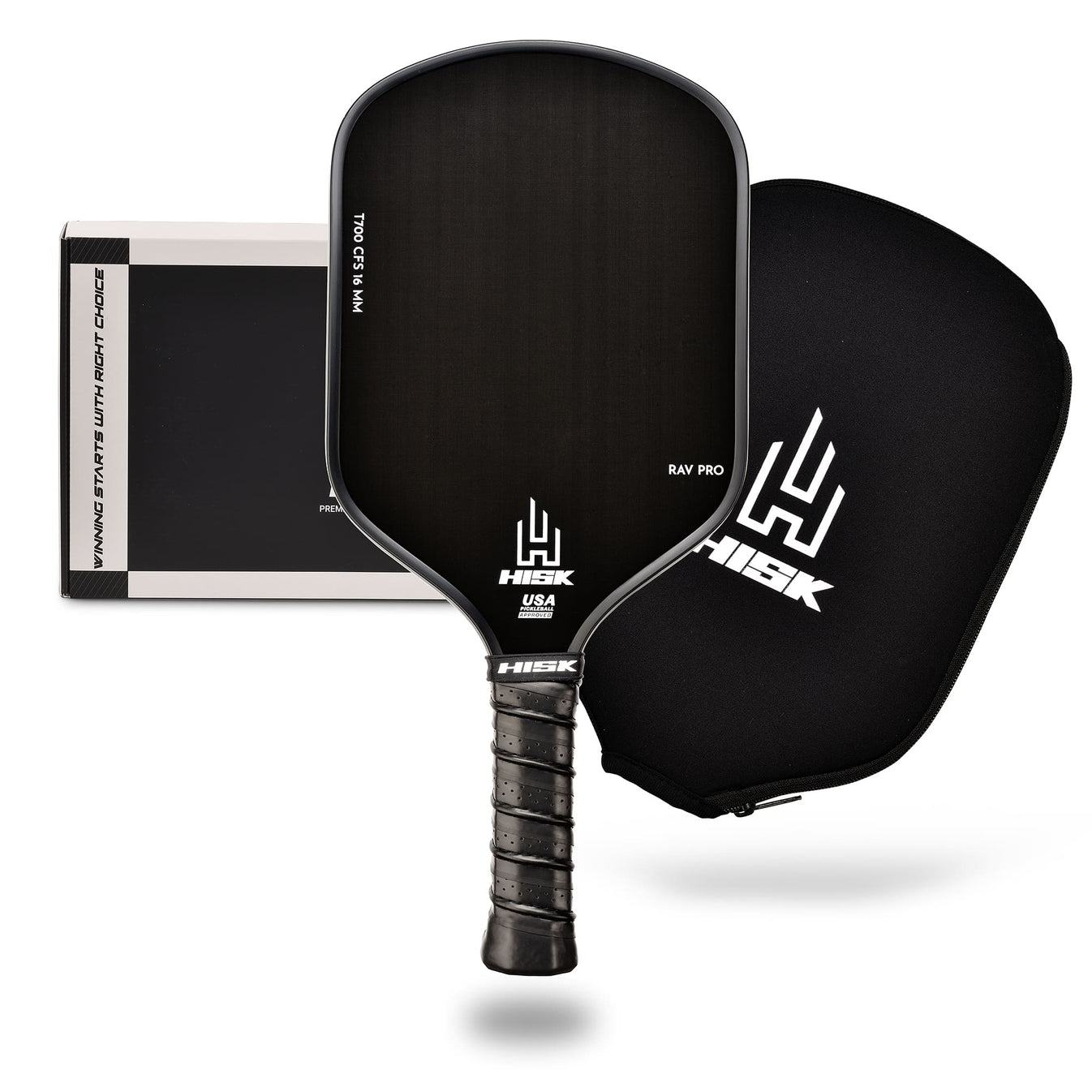 HISK RAV PRO PICKLEBALL PADDEL - Black